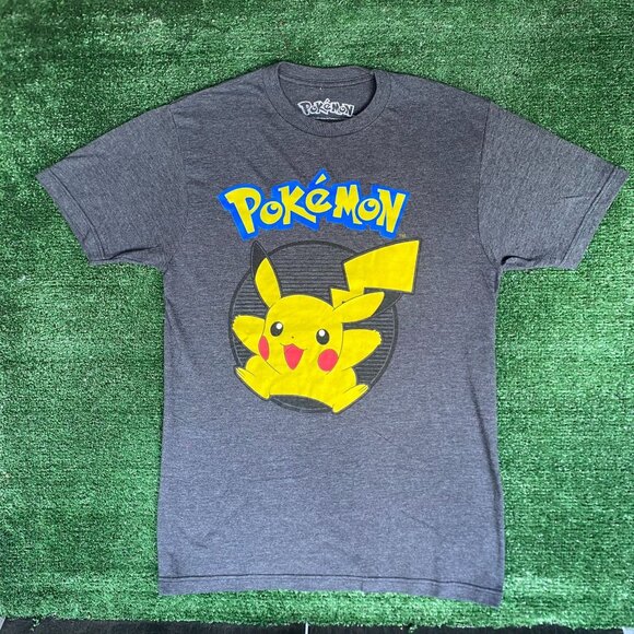 Pokemon | Shirts | Vintage Nintendo Pokemon Pikachu Shirt Cute Gray ...